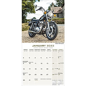 Superbikes Calendar - Dog Breed Calendar - 2022 - 2023 Wall Calendars - 16 70s Superbikes Wall Calendar by Avonside
