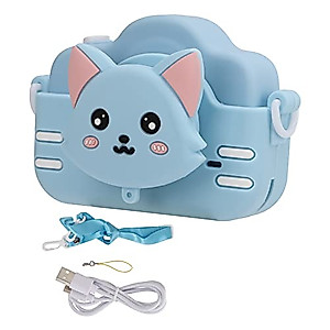 01 02 015 Kids Mini Camera, Kids Digital Camera Cute Plastic 2 Inch Screen 2MP for Gifts(Single Shot Blue)