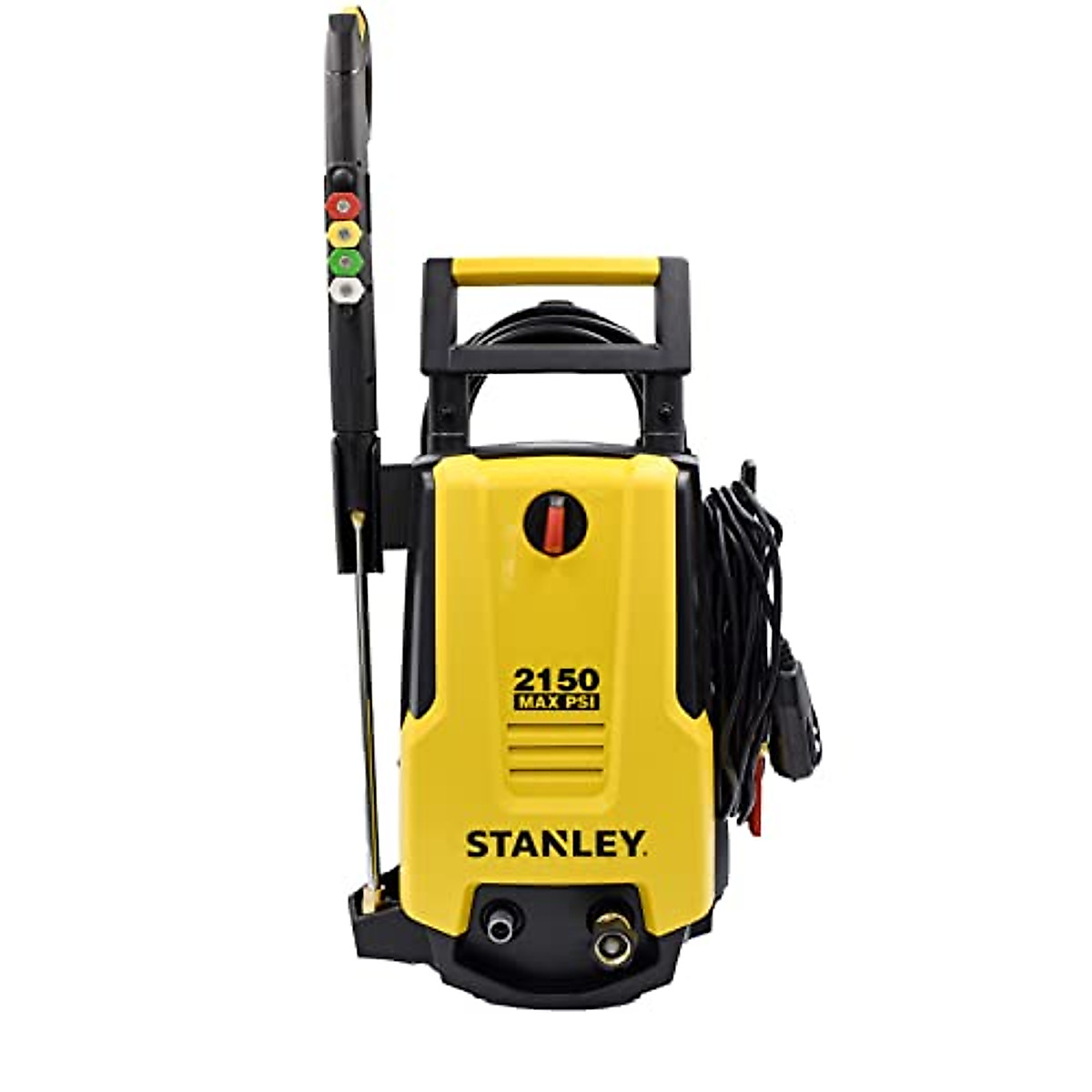 Stanley SHP2150 Portable Electric Pressure Washer, 2150 PSI, 1.4 GPM, 13 AMP, with Metal Lance, Foam Cannon, M22 Trigger Gun, 25' Hose, Quick Connect Nozzles