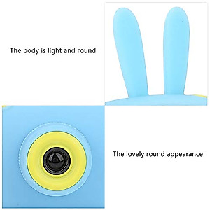 Germer Cartoon Digital Camera, Baby Mini Camera, USB Charging Multi Photo Sticker Mode Lightweight for Friends for Travel(X500 Rabbit)