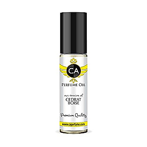 CA Perfume Impression of Cedrat Boise For Women & Men Replica Fragrance Body Oil Dupes Alcohol-Free Essential Aromatherapy Sample Travel Size Concentrated Long Lasting Attar Roll-On 0.3 Fl Oz/10ml