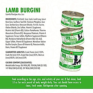 Weruva Cats in The Kitchen, Lamb Burger-ini Wet Cat Food, 10oz Can (Pack of 12)