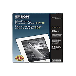 Epson Ultra Premium Presentation Paper MATTE (13x19 Inches, 50 Sheets) (S041339)
