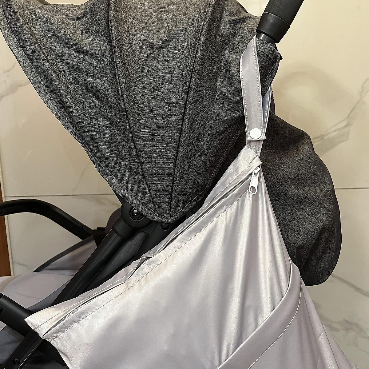 SMALLKE Wet Bag,2 pcs Baby Wet Dry Cloth Diaper Bags,Washable, Reusable for Travel, Stroller, Pool,Beach, Wet Swimsuits,Dirty Gym Clothes, Toiletries, Toys,Mommy Bag (Color 24)