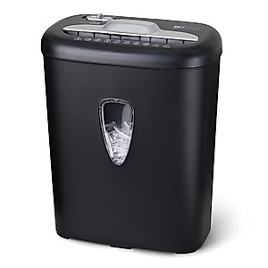 Amazon Basics 8-Sheet Cross Cut Paper Shredder and Credit Card Shredder with 4.1 Gallon Bin