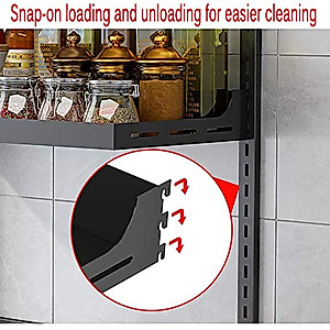 FEHUN Sinks,Wall-Mounted 3-Layer 201 Stainless Steel Dish Rack Drain Rack with Drain Pan,Chopstick Holder,Kitchen Rack