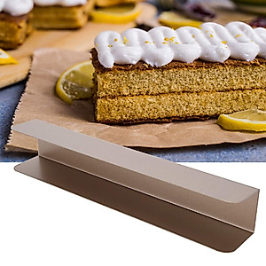 MAGT U Shaped Biscuits Mold, Carbon Steel Durable Non Stick U Shaped Rectangular Cranberry Cookies Baking Mold Kitchen Tools (Long Type)