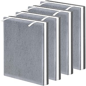 Vital100 Replacement Filter Compatible with LEVOIT Vital 100 Air Purifier, 3-in-1 H13 Ture HEPA and High-Efficiency Activated Carbon Filters, Part Number Vital 100-RF, 4 Pack.