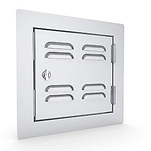 SUNSTONE C-VSDR12 Classic Series Flush Style Access, Untility, Grill Door, Stainless stel