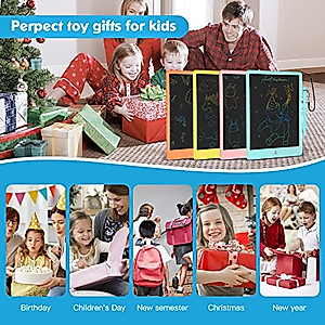 PYTTUR LCD Writing Tablet for Kids 10 Inch Colorful Toddler Doodle Board Drawing Tablet Reusable Electronic Drawing Pads Educational and Learning Toy Gift for 3-8 Years Old Boy and Girls