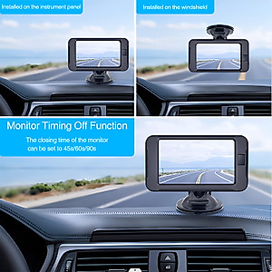 B-Qtech 7" Backup Camera and Monitor Kit, LCD Rear View Monitor with IP68 Waterproof 170 ° Wide Angle Night Vision Back up Camera for Truck,RV,Trailer,Bus,Vans,Vehicle