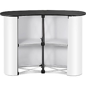 VEVOR Portable Tradeshow Podium Table Display Exhibition Counter Stand Booth Fair with Wall Bags 51" X 15.7" X 38.5"