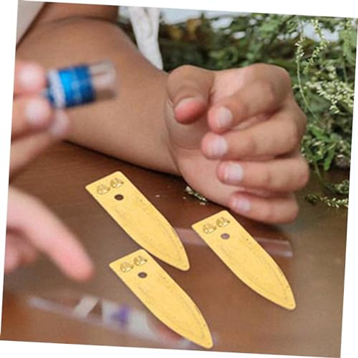 KOMBIUDA 40pcs Sheet Copper Plate Electrode Strip for Electroplating Copper Strip for Fruit Battery Experiment Zinc Copper Strip Copper