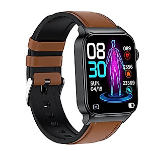 Blood Glucose Monitoring Smartwatch, Bluetooth 5.1 Talk Fitness Smart Watch 1.83inch HD Touch-Screen Temperature, Non-invasive Blood Glucose Monitoring Watch Ip68 Water Resistance