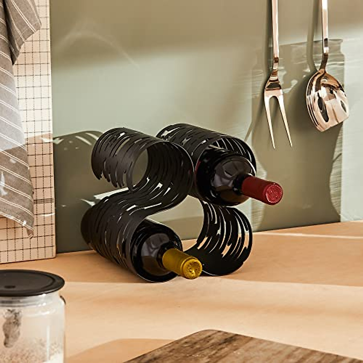Alessi Barkcellar Bottle Rack, One size, steel