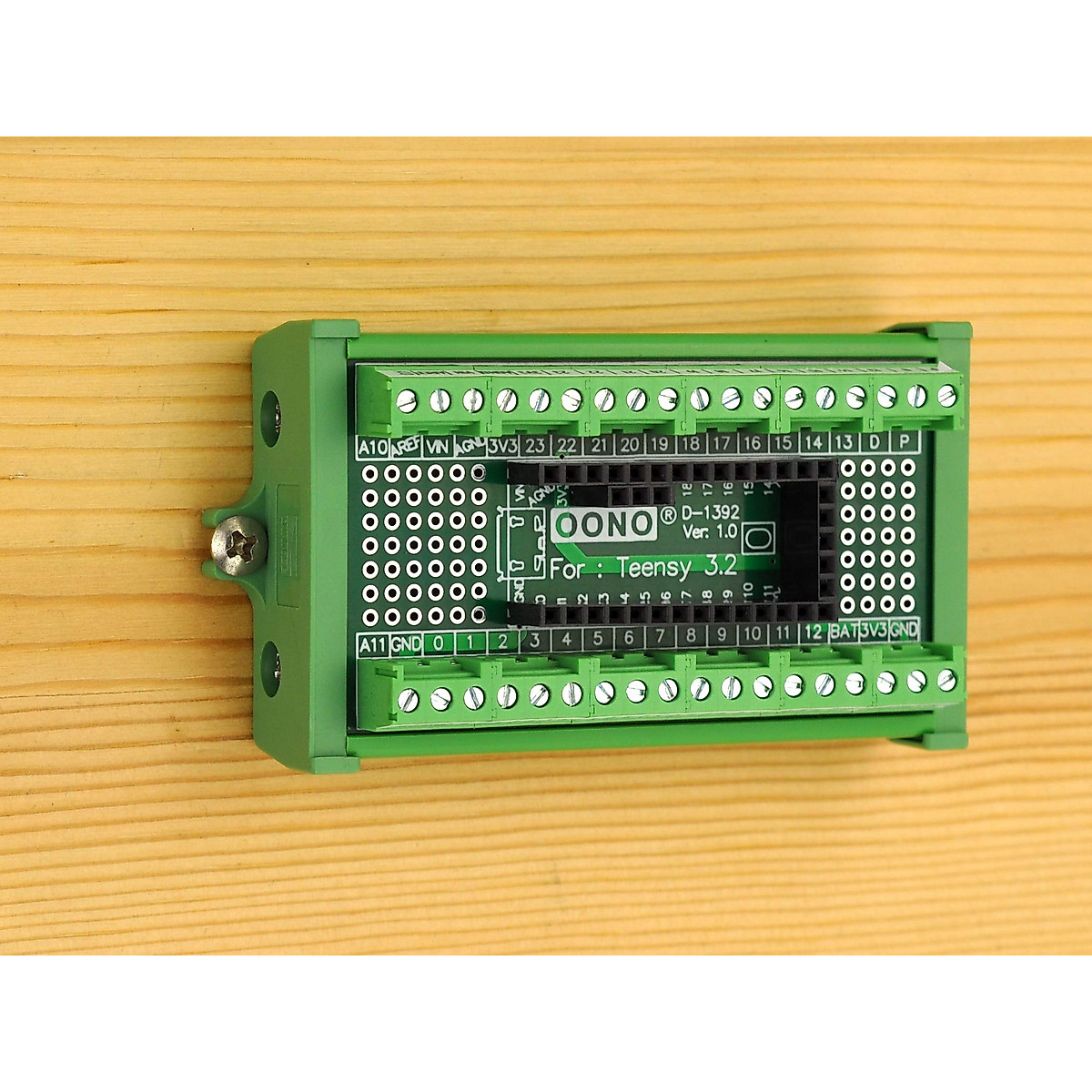 Terminal Block Breakout Board Module for Teensy 3.2, Screw Mount Version