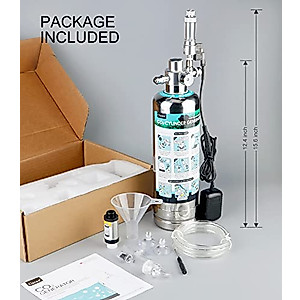 Clscea 1.3 L CO2 Cylinder Generator Kit with Solenoid Valve for Aquarium Plants (Mini)