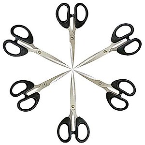 Scissors All Purpose,6 inch Scissors Scissors Set,Comfort-Grip Handles Sewing Scissor,Sharp Pointed Scissors Perfect for Cutting Paper Suitable for Home Office and School