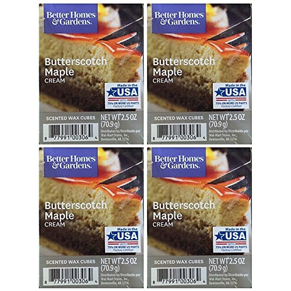 Better Homes and Gardens Butterscotch Maple Cream Wax Cubes - 4-Pack