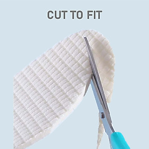 VivoFoot 3 Pairs Anti Odour Cotton Insoles, Breathable Terry Barefoot Odour Eating Inserts, Cut-to-Size Everyday Comfort Replacement Shoe Pads for Men & Women