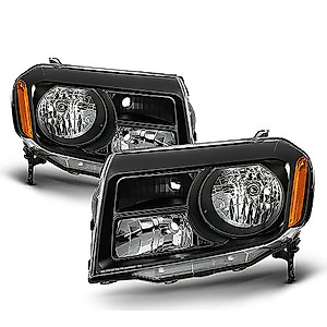 HH Building for EX-L EX LX SE Halogen Type Black Headlight Pair Left+Right 5_HD-JH-HPIL12-AM-BK