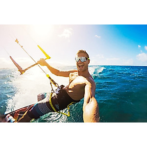 EXP VISION Polarized Cycling Glasses, UV 400 Sports Sunglasses Biking Goggles Running Hiking Golf Fishing Driving (Pink)