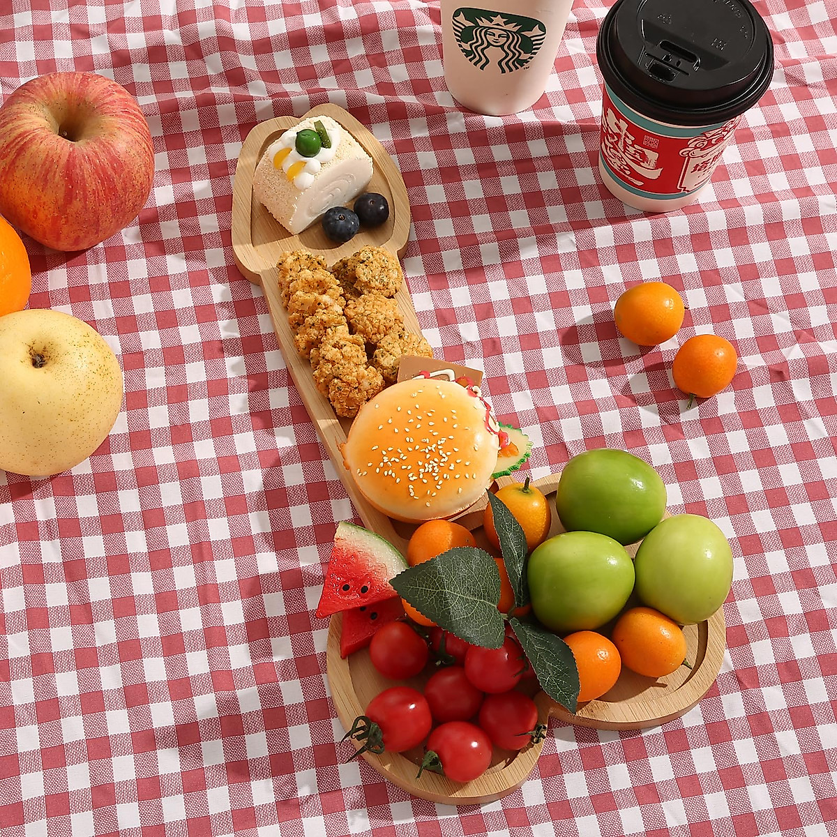 Solid Wood Aperitif Board and Charcuterie Board, Cheese Board, Funny Cutlery Kitchen Wine Meat Cheese Platter Unique Women Gifts for Housewarming Bachelor Party(16 Inches/T shape)