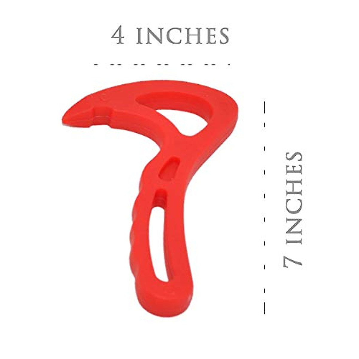 Safe Ring Pull Can Opener Protects Nails Arthritis Hands | Red - by Home-X