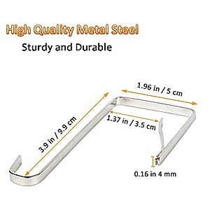 THSIREE 10Pcs Over The Door Hooks, Metal Door Hanger Z Hooks, Sturdy Over Door Hooks for Hanging Clothes, Towels, Coats and More