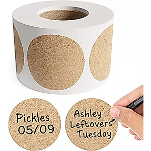 MESS Dissolvable Canning Labels for Jars – 200 Kraft Dissolvable Mason Jar Labels - Dissolvable Food Labels for Containers - Jam Homemade Canning Jar Labels Stickers - Removable Mason Jar Labels 1.5"