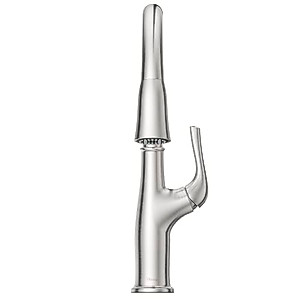 Pfister Highbury Kitchen Faucet with Pull Down Sprayer, Single Handle, High Arc, Stainless Steel Finish, LG529HGS