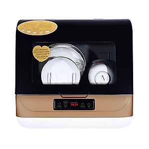 Counter Top Dishwasher Mini Dishwasher Countertop with 3 Washing Programs 360° Rotating Spray& Air-Dry Function Counter Top Portable Dishwasher