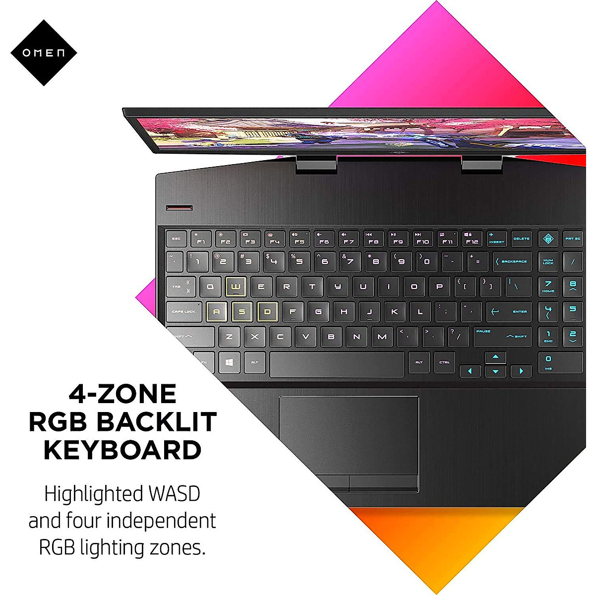 HP OMEN 17 Premium Gaming Laptop PC, 17.3 FHD 144Hz IPS Display, Intel Core i7-10750H, RTX 2070 8GB, 32GB DDR4 RAM, 1TB SSD + 1TB HDD, Webcam, RGB Backlit Keyboard, WiFi 6, Win 10 Home, Black