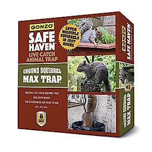 GONZO 8003 Safe Haven Live Catch Trap, Ground Squirrel