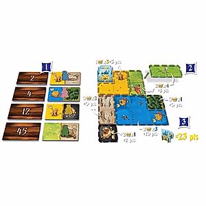 Blue Orange Games Kingdomino Award Winning Family Strategy Board Game, 4 players