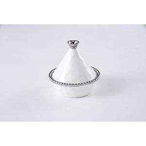 Pampa Bay Salerno Titanium-Plated Porcelain Tagine, 5 x 5in