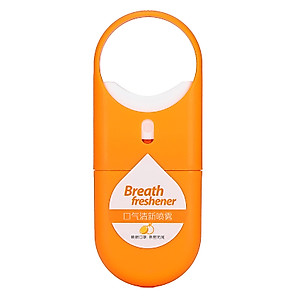 Mouth Spray, Oral Care Spray Cleaner to Eliminate Bad Breath Fine Mist Breath Aerosol Breath Cleaner for Salt(Orange flavor)