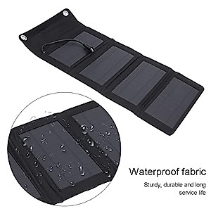 Jeanoko Solar Charger Panel, PET Laminating PVC Surface 20.08x7.48x0.12in Photovoltaic Solar Panel for Mobile Phone Power Bank