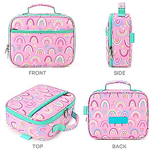 mibasies Back to School Set, Toddler Backpack, Lunch Box Preschool Kindergarten for Girls