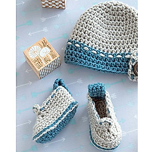 Infant Boots & Hats: 6 Charming Baby Sets-12 Stylish Baby Crochet Designs for Boys & Girls