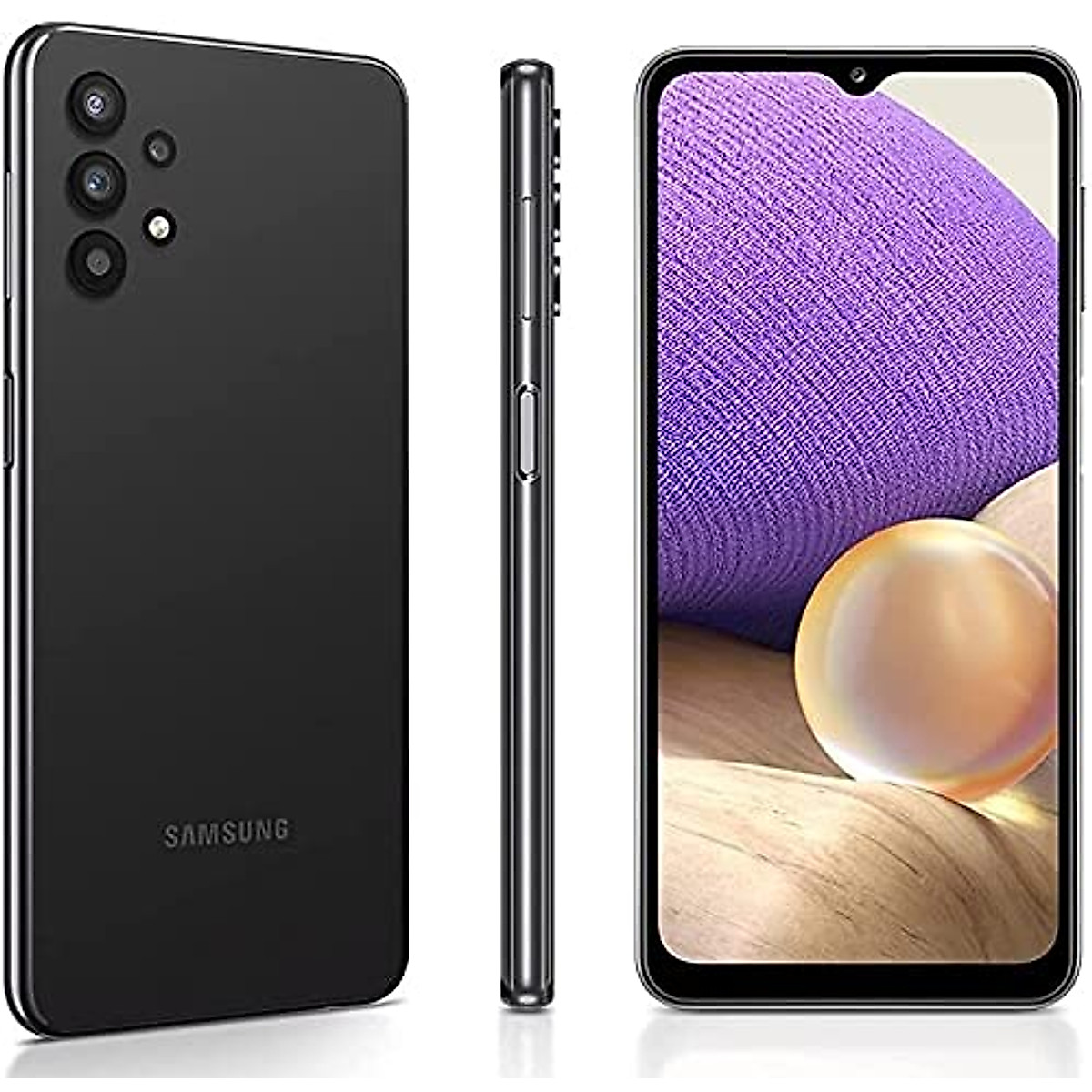 SAM SUNG Galaxy A32 5G Supported | Boost Carrier Locked | (Boost Mobile Phones) Packaging | 4GB, 64GB Black (New) | Android Smartphone | Best Affordable Smart Phone |, 6 x 4 x 2 (Renewed)