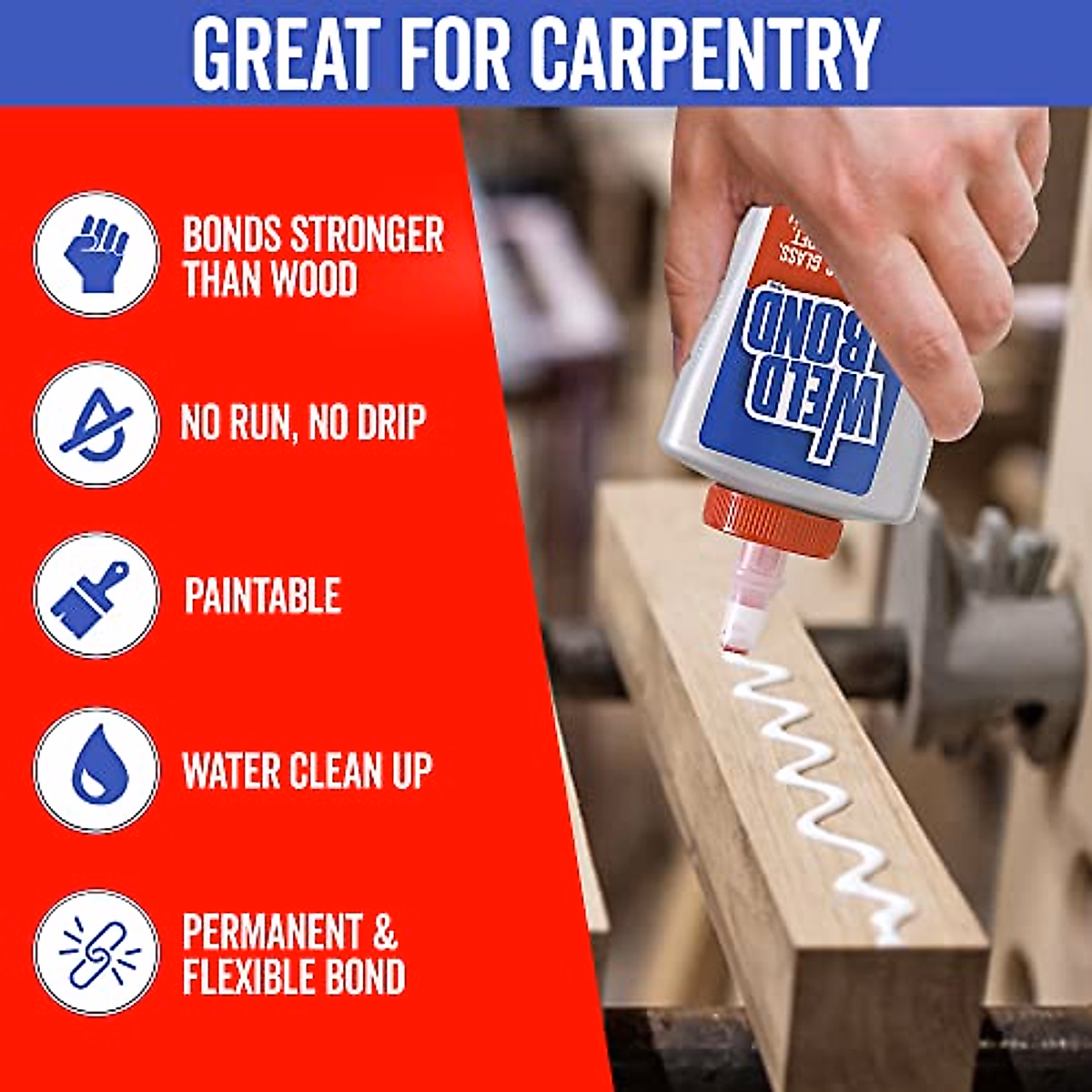Weldbond Multi-Surface Glue, Bonds Most Anything! Non-Toxic Glue, Use as Wood Glue or on Glass Crafts Ceramic Tile Mosaic Stone Fabric Carpet Metal & More. Dries Crystal Clear 14.2 oz / 420ml