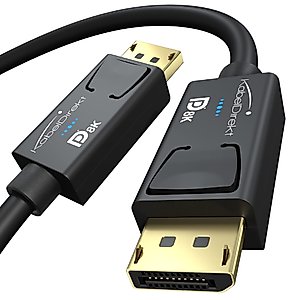 CableDirect – 8K DisplayPort & DP Cable, Special A.I.S. Shielding & Official VESA Certification – 3ft (for DP 1.4 Gaming PCs/laptops/Graphics Cards/Monitors, Supports 4K@120Hz, 144Hz/165Hz/240Hz)
