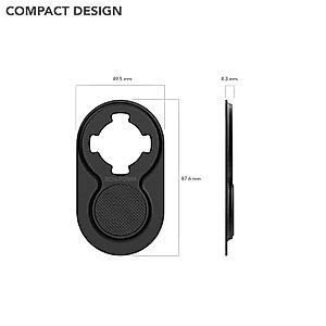 Rokform – Universal Adapter with Twist Lock, Magnetic Phone Mount, Adapter Mounts to Almost Any Smartphone, Phone Case, Tablet, or Flat Surface with 3M VHB Adhesive (Black)