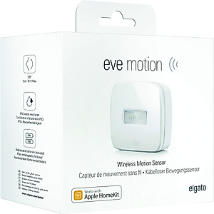 Eve Motion - Apple HomeKit Smart Home Motion Sensor for Triggering Accessories and Scenes, White (Not Thread Enabled)