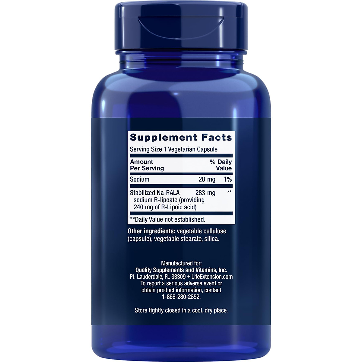 Life Extension Super R-Lipoic Acid 240 mg, 60 Vegetarian Capsules (Pack of 2)