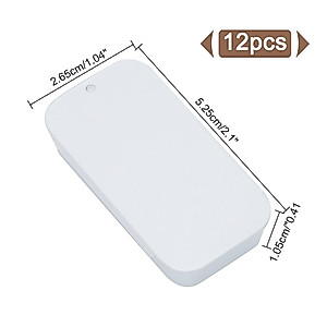 HOBBIESAY 12pcs Mini Metal Tin Box Slide Tin Container Empty Storage Organizer Tins Rectangular Tinplate Slide Storage Box for DIY Candles Dry Storage Spices Tea Candy Party Favors