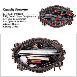 Realer Handbags for Women Hobo Bags Large Crossbody Shoulder Bag Vegan Faux Leather, with Holster/Wallet