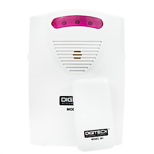 Digiteck Wireless Pressure Mat Doorbell and Alarm Systems, for Home, Flat Security White & Black