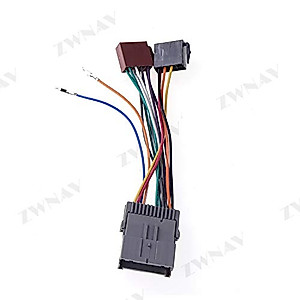 ZWNAV ISO Car Radio Wire Cable Wiring Harness Stereo Adapter Fit for Buick 2004+, Chevrolet 2000+, GMS 2001+, Hummer H3 2006+, Pontiac 2001+, Oldsmobile 2001+, Suzuki Vitara 1999+ (Select Models)